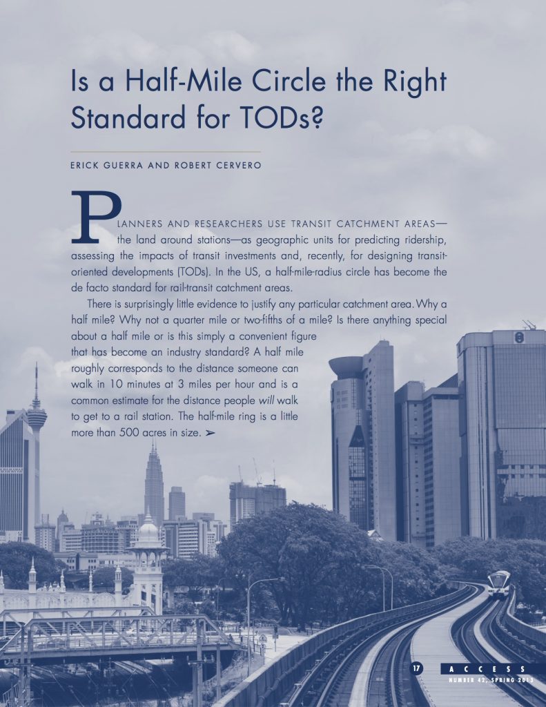Is a Half-Mile Circle the Right Standard for TODs? - National Resources ...
